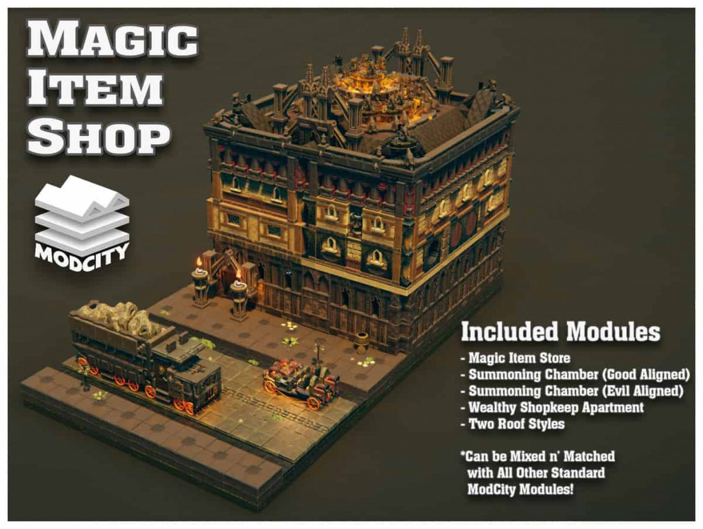 🧊 Mod City - Magic Store [ Modular ] - Tales Tavern