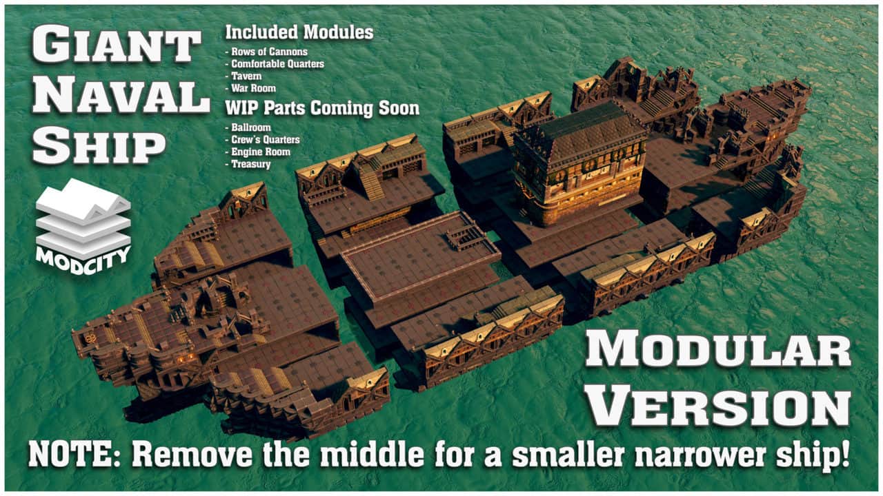 Giant Naval Ship [Modular] [WIP] - Tales Tavern