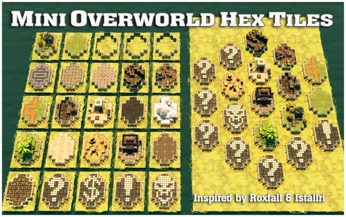 Overworld Hex Tiles [Compact] - Tales Tavern