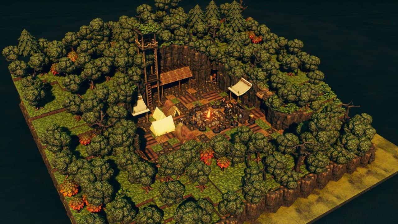 the original forest bandit camp and updated version - Tales Tavern