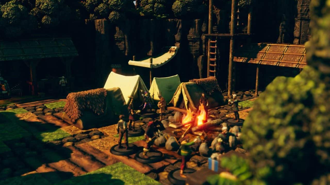 the original forest bandit camp and updated version - Tales Tavern