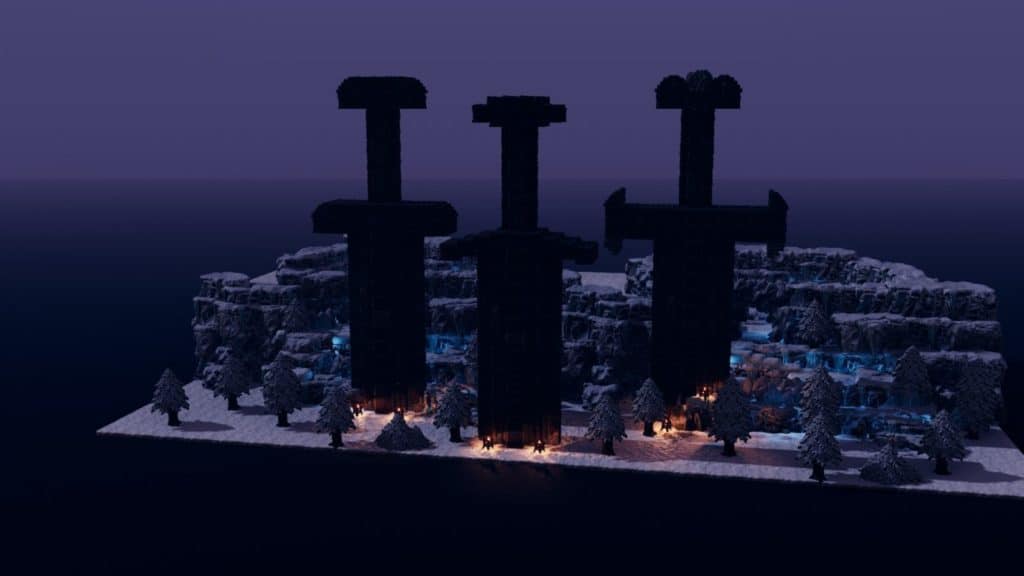 Ancient Viking Sword Monument - Tales Tavern