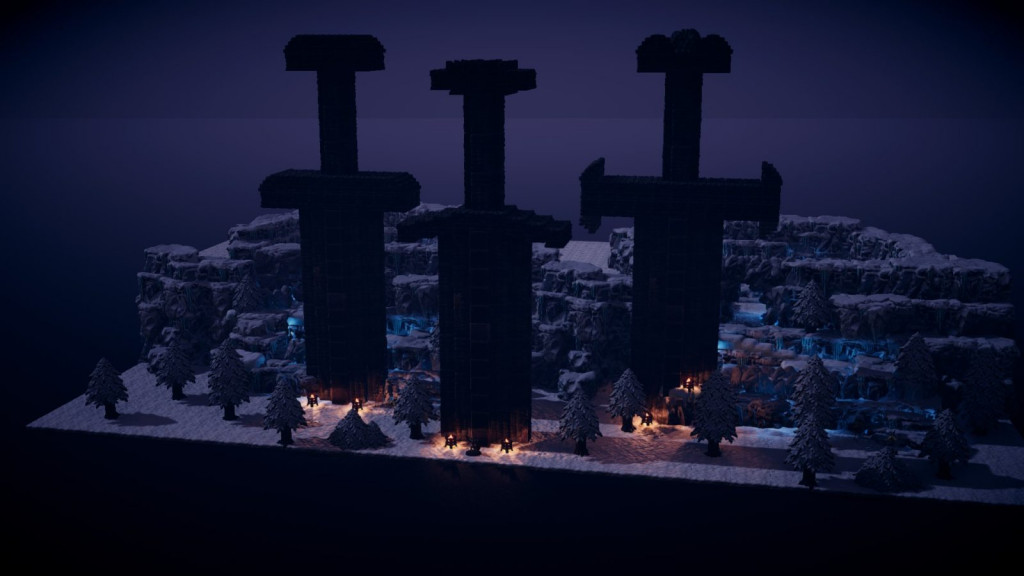 Ancient Viking Sword Monument - Tales Tavern