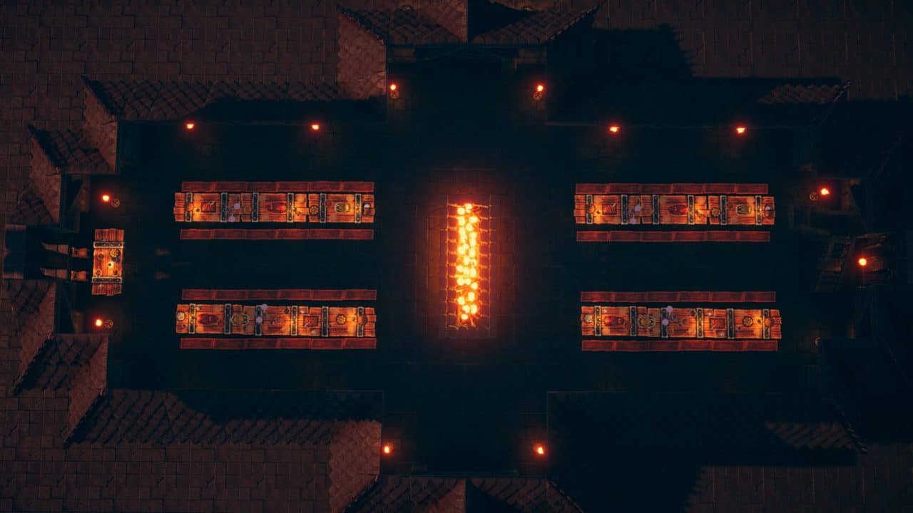 Norse (Viking) Feast Hall with small barracks and strategy room ...