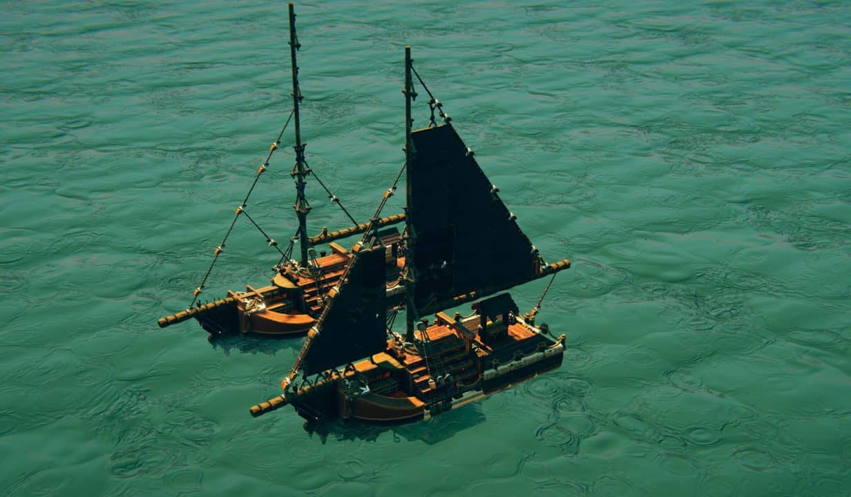 Small Pilot Cutter Under Sail/Furled - Tales Tavern