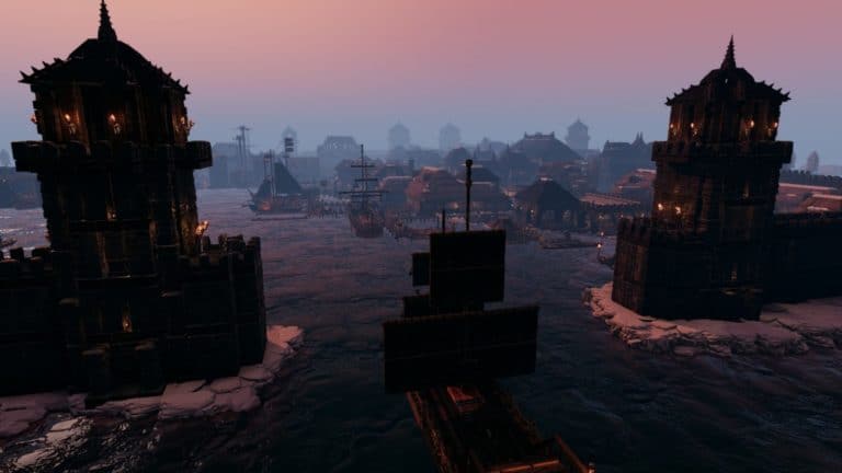 Full Sized Snowy Port City Based on Targos - Tales Tavern