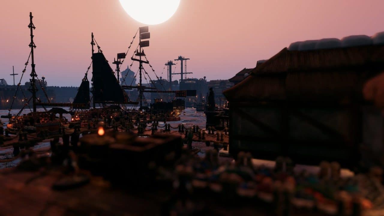 Full Sized Snowy Port City Based on Targos - Tales Tavern