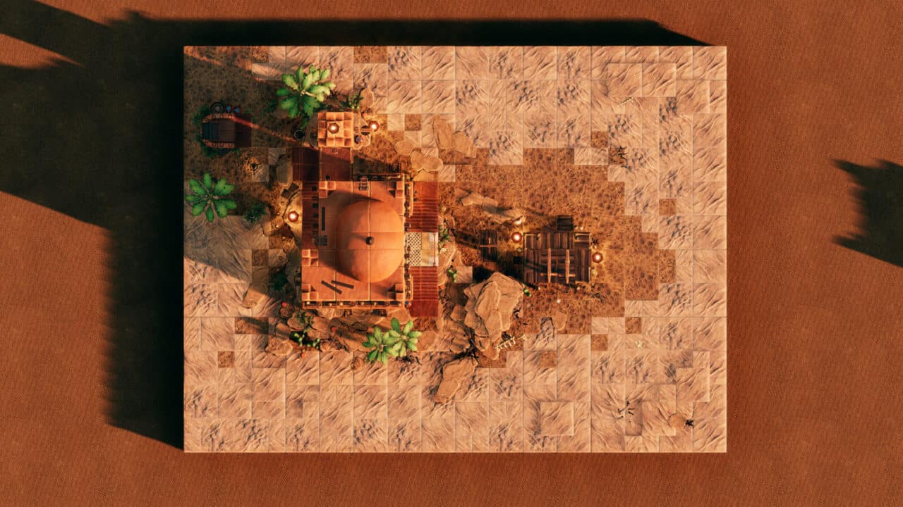 Desert Guard Post and Jail (Slab) - Tales Tavern