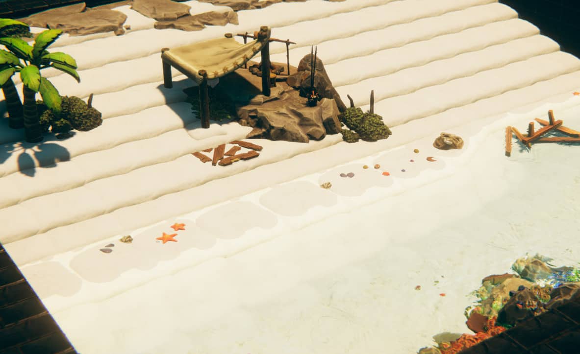 castaway beach battle board 20 x 20 - Tales Tavern
