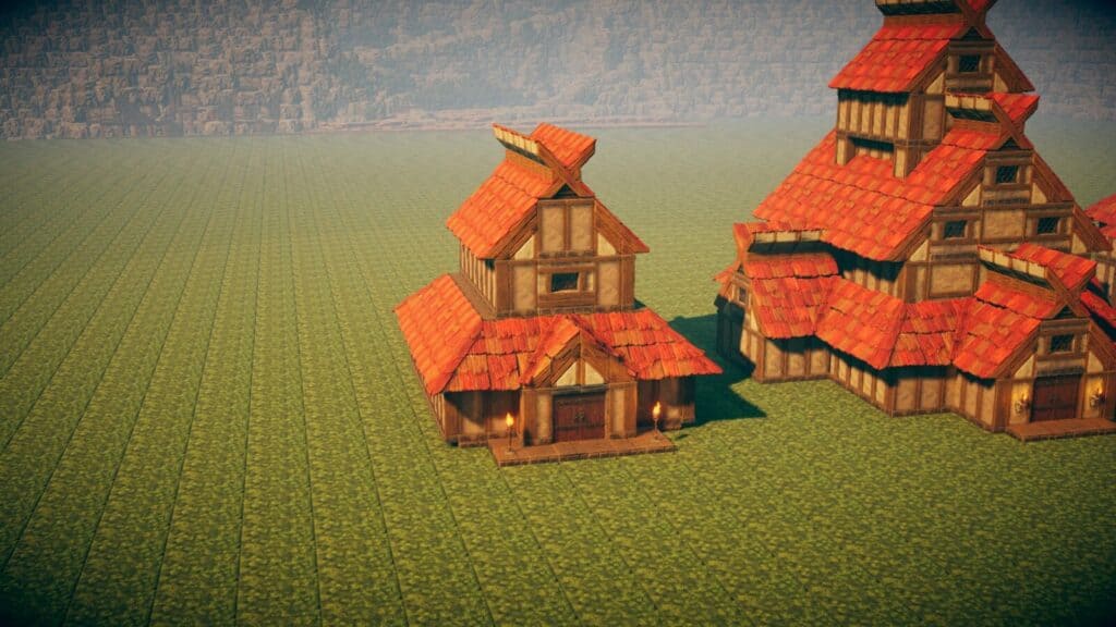 Three different sized Norse Viking Temples (decorated) - Tales Tavern