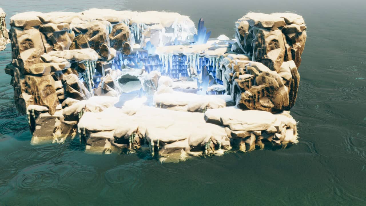 Iced over Waterfall Cave Entrance - Tales Tavern