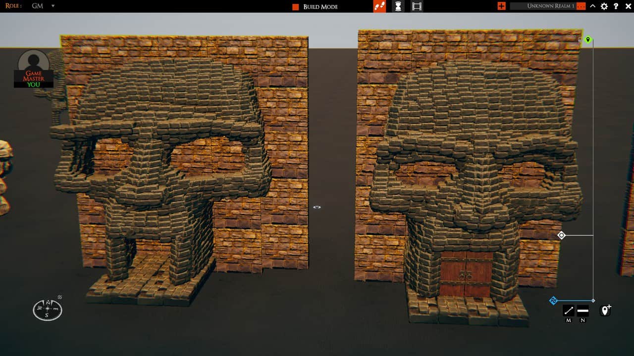 a selection of dungeon face doorways - Tales Tavern