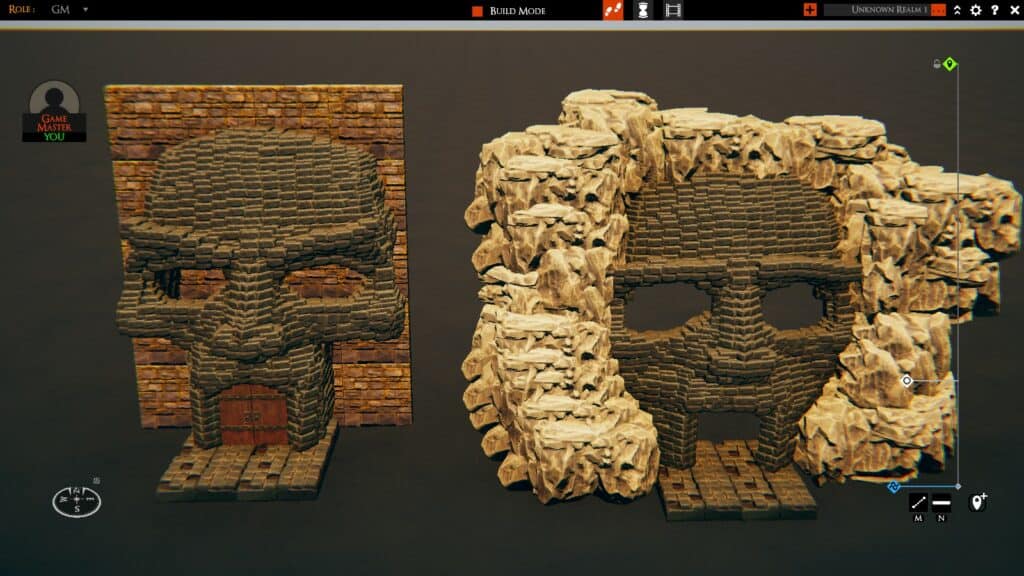 a selection of dungeon face doorways - Tales Tavern