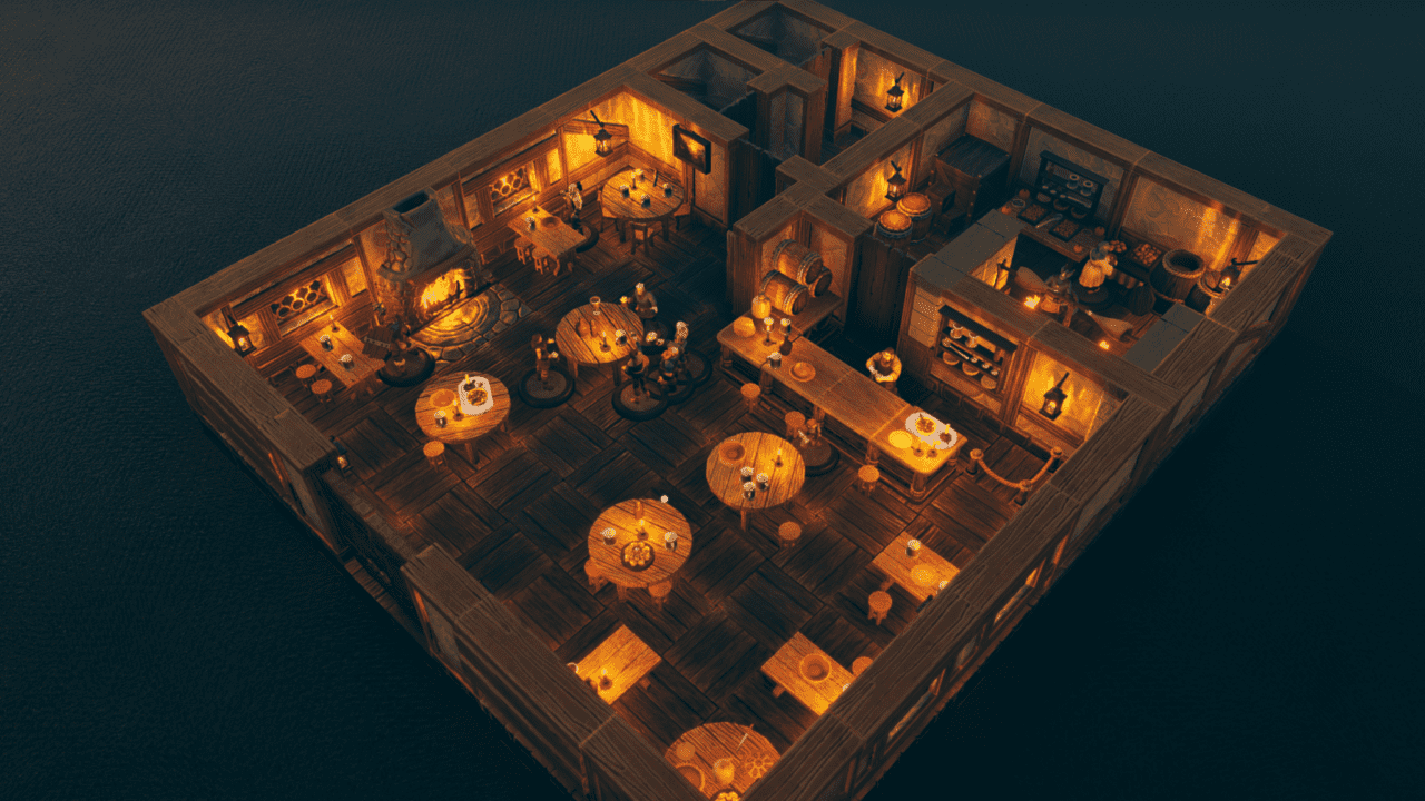 The Skewered Dragon Tavern. Waterdeep: Dragon Heist - Tales Tavern