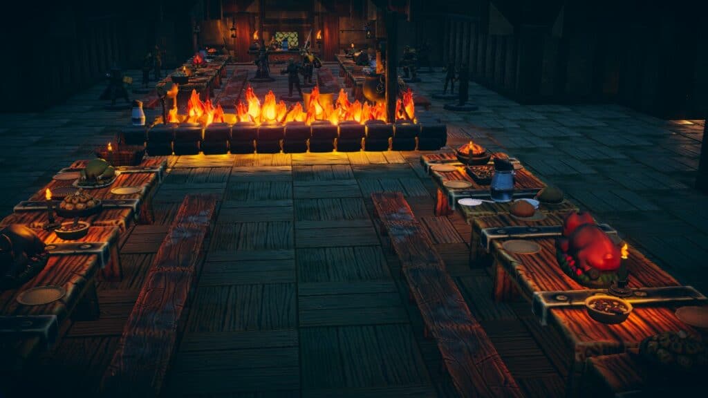 Viking Jarl's Hall with private temple, stables, outdoor kitchen and ...