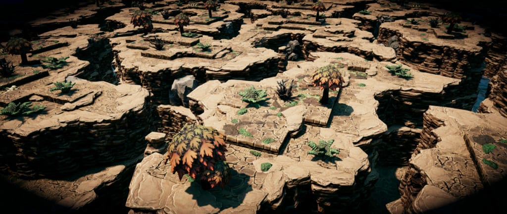 Badlands Battle Map w/ River and flood waters - Tales Tavern