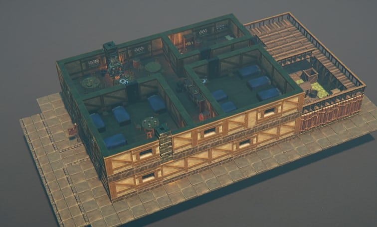 Inn, simple layout, two floors with a sewer - Tales Tavern