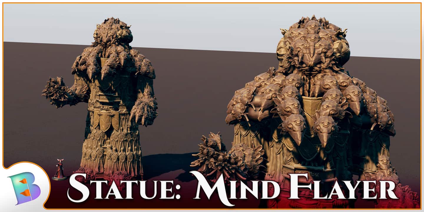 🐙 Statue: The MindFlayer (HUGE) - Tales Tavern