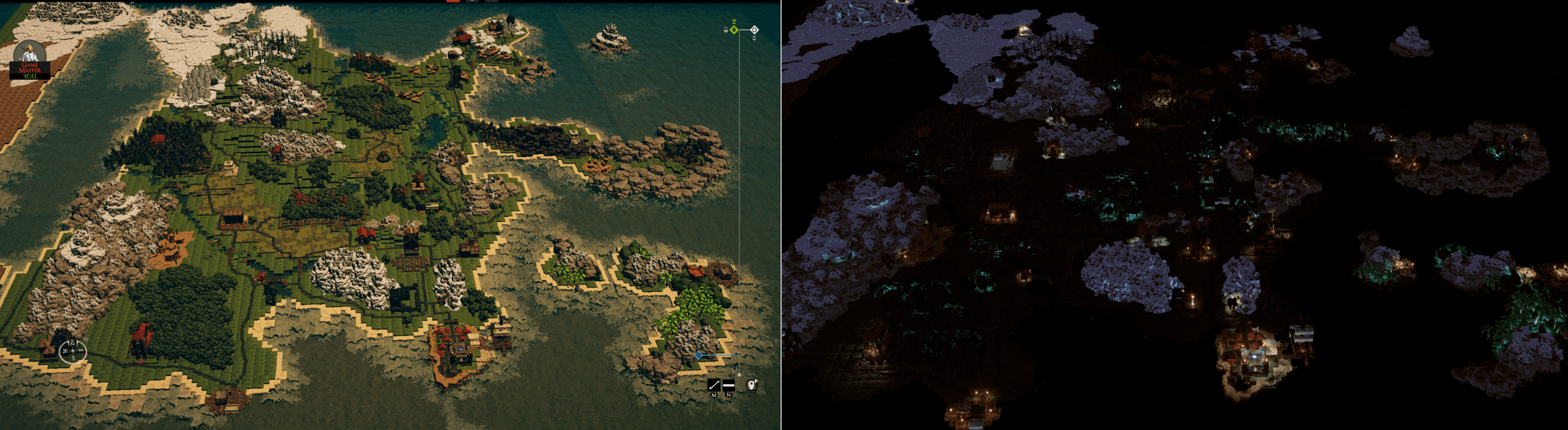 Last of the First Campaign World Map (Updated with lights for night ...