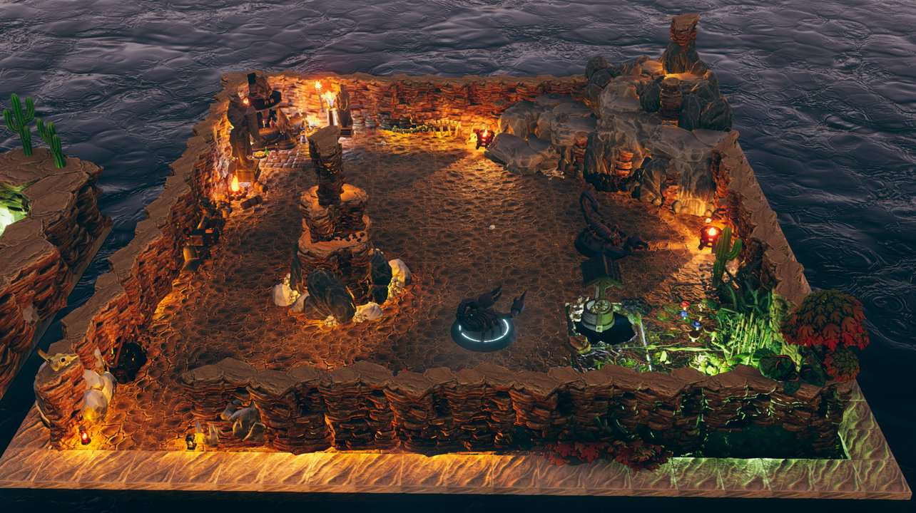 Simple Desert With Oasis - Tales Tavern