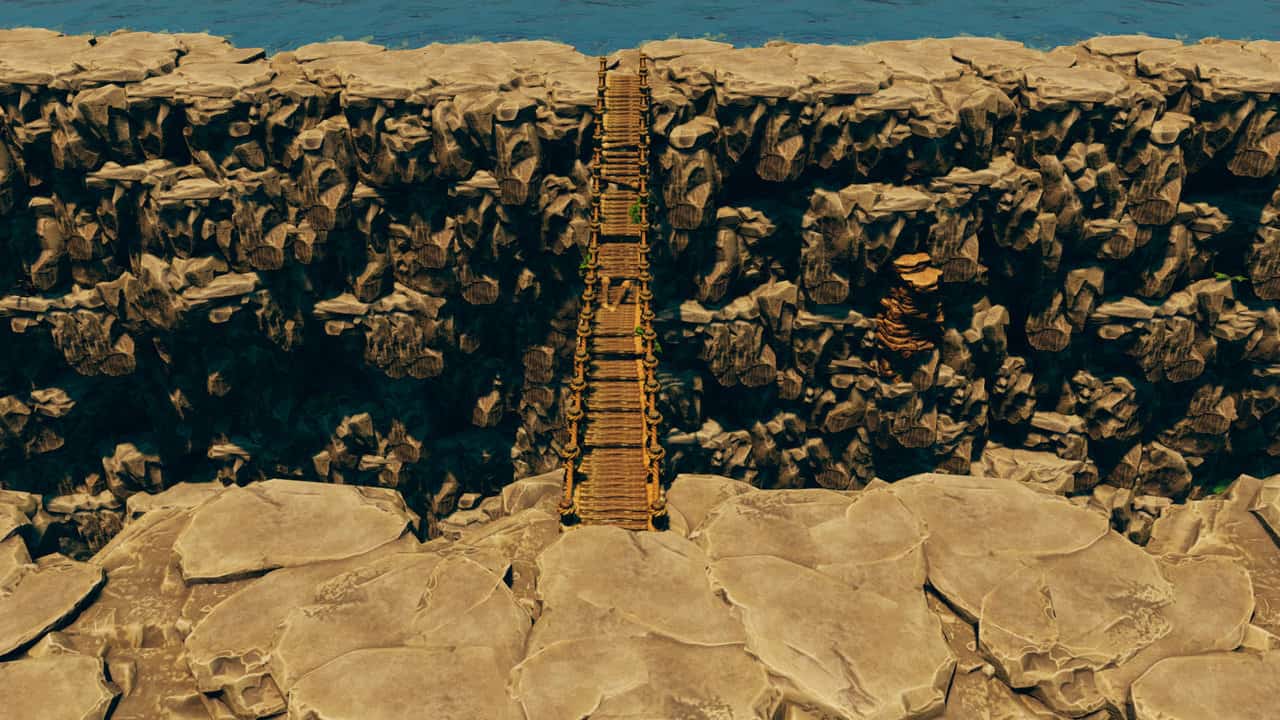 suspension bridge over a ravine - pont suspendu au dessus d'un ravin ...