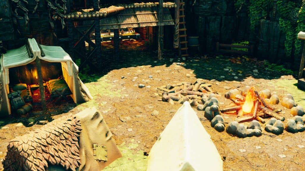 the original forest bandit camp and updated version - Tales Tavern