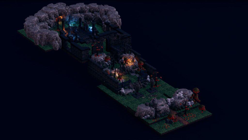 Ruined Temple Dungeon Entrance - Tales Tavern