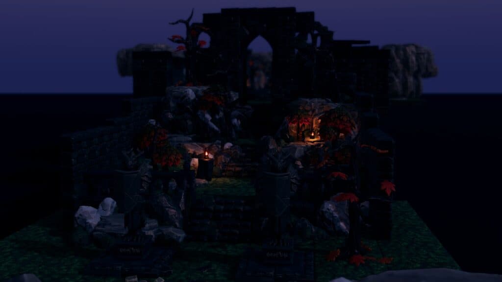 Ruined Temple Dungeon Entrance - Tales Tavern