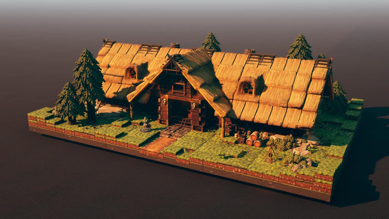 Nordic Forge Games - Fantasy Longhouse 1 (Modular Building) - Tales Tavern