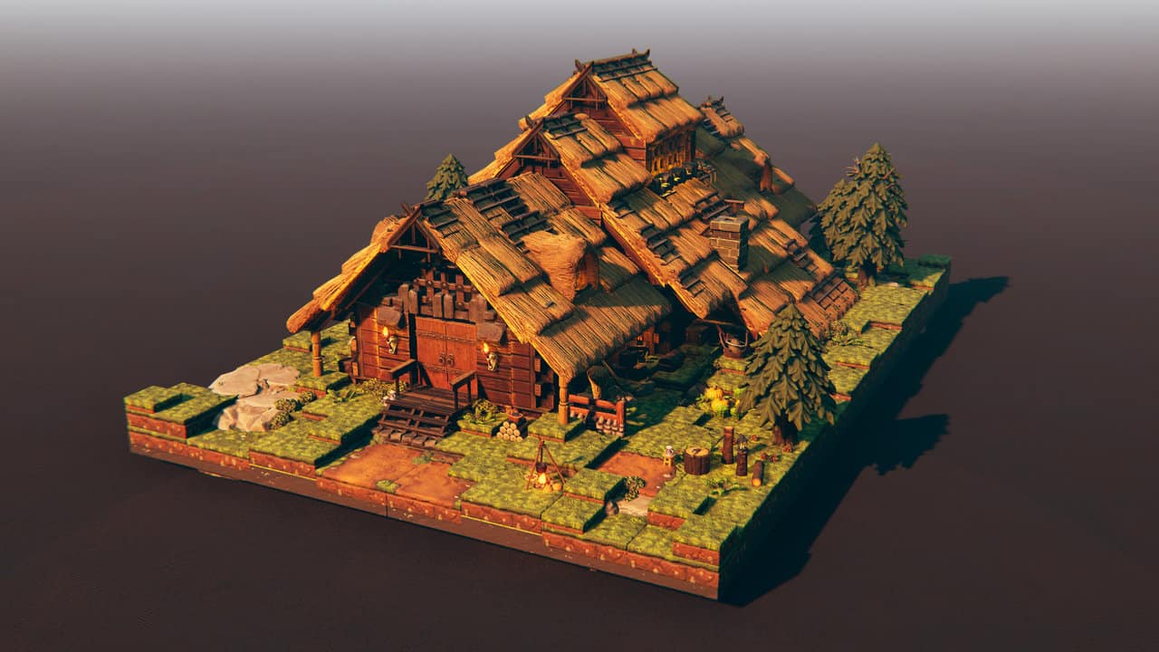 Nordic Forge Games – Fantasy Longhouse 2 (Modular Building) - Tales Tavern