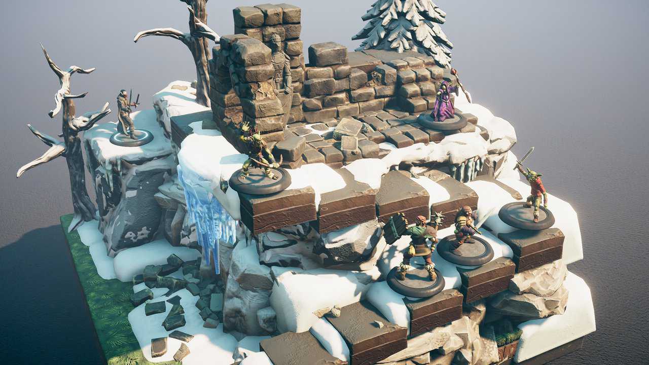 Frozen Ruins with Steps and Snow (modular 8x8) - Tales Tavern
