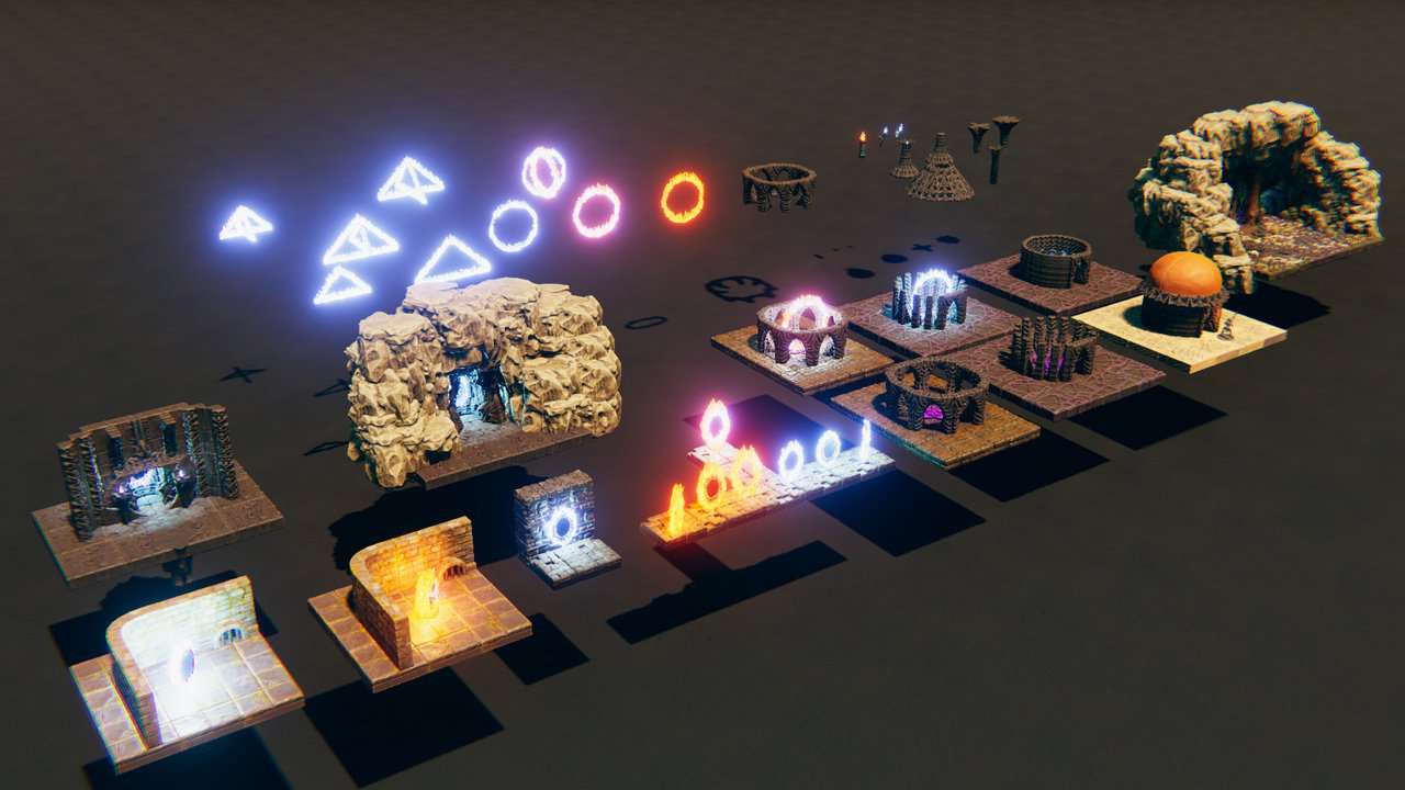 dungeon props 5 ,,portals and extras - Tales Tavern