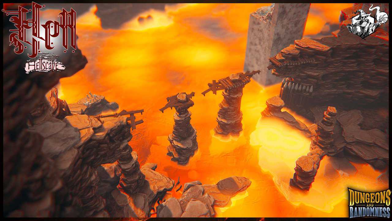 HELLSCAPE - a 'Dungeon And Randomness' Hell board - Tales Tavern