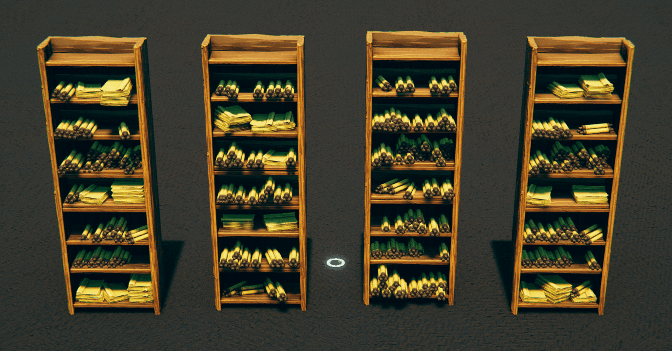 Japanese Castle Project - Scroll Bookcases - Tales Tavern