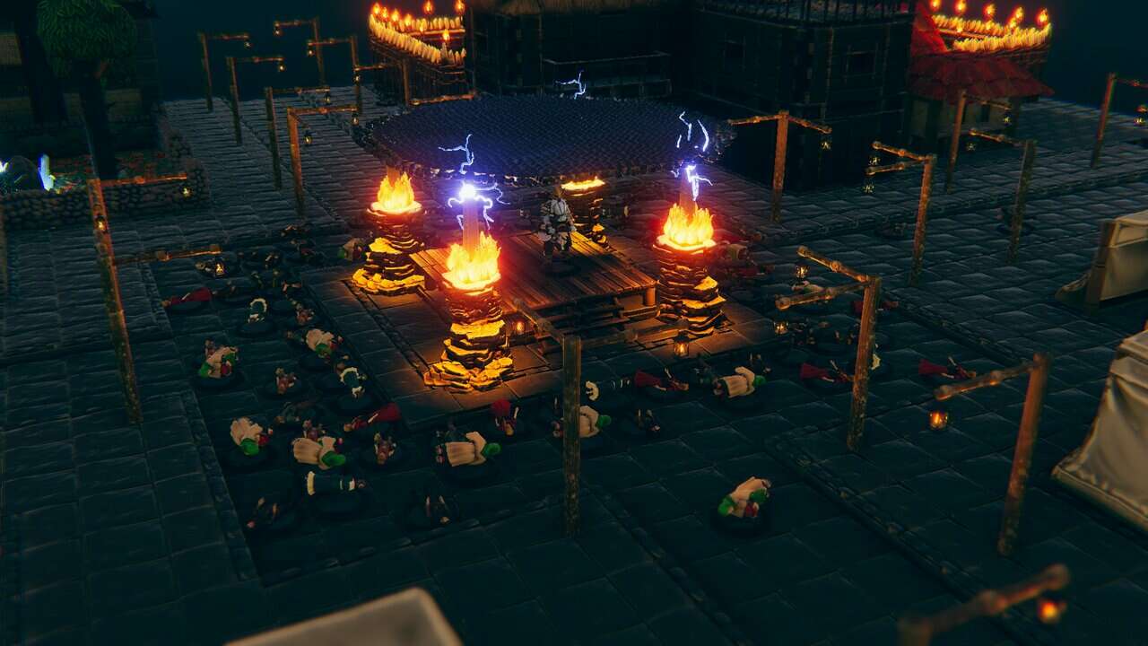 Moonless sky dungeon city square - Tales Tavern