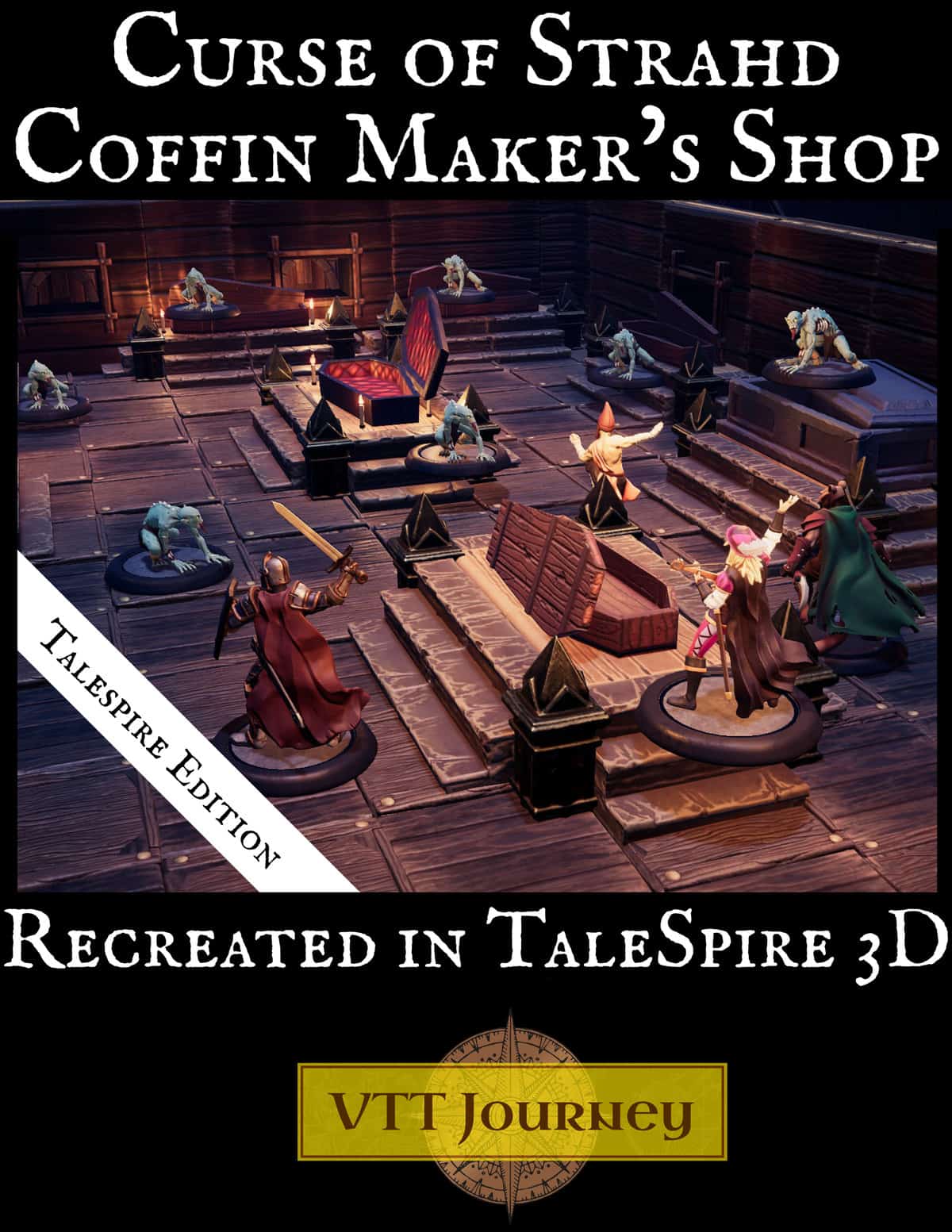 Curse of Strahd - Vallaki Coffin Maker's Shop - Game Ready - Tales Tavern