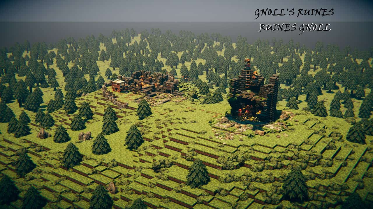 Battlemap - Gnoll's Ruines - Ruines Gnoll - Tales Tavern