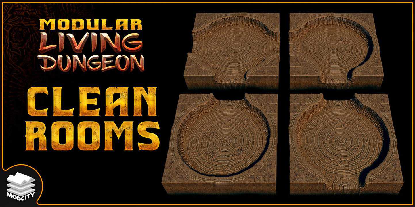🐙 Living Dungeon - CLEAN ROUND ROOMS - Tales Tavern