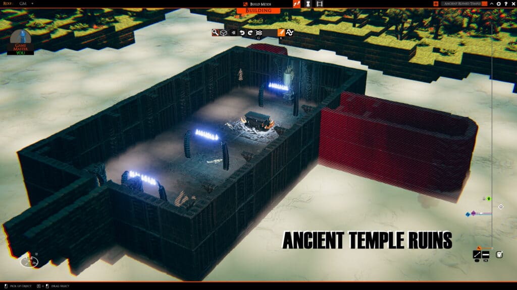 Battlemap - Ancient Temple Ruins - Tales Tavern