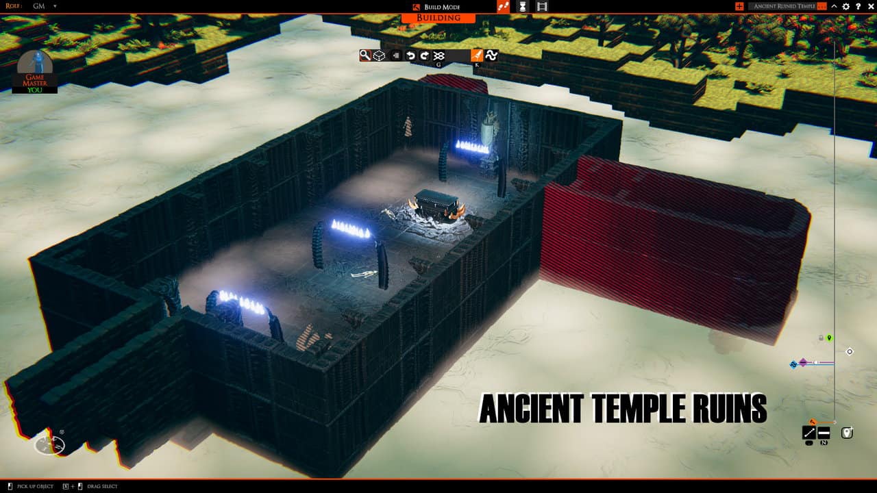 Battlemap - Ancient Temple Ruins - Tales Tavern