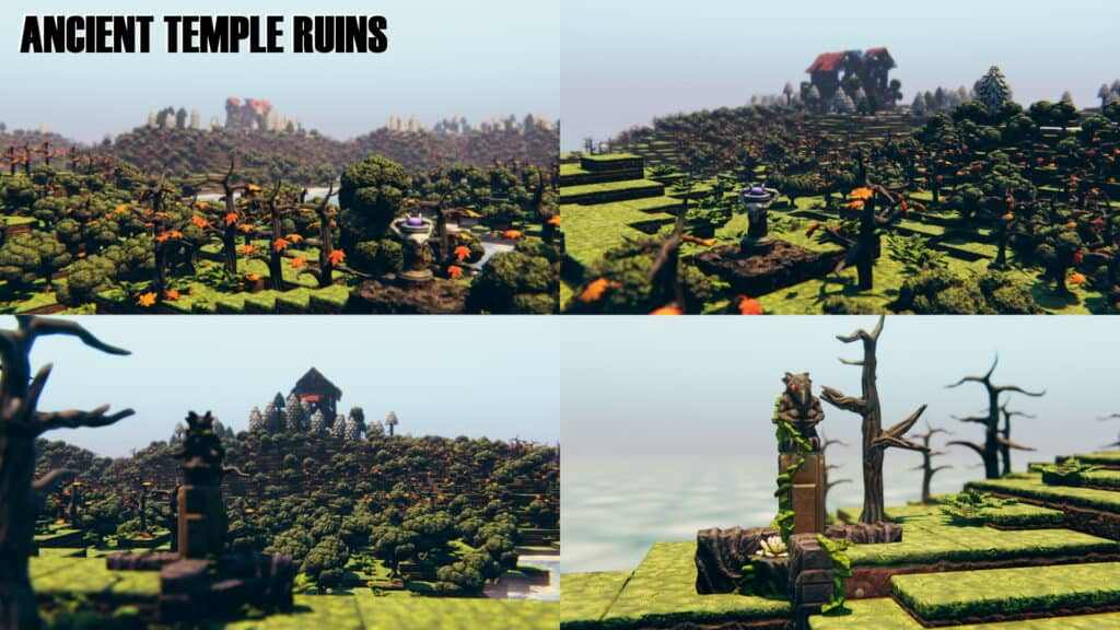 Battlemap - Ancient Temple Ruins - Tales Tavern