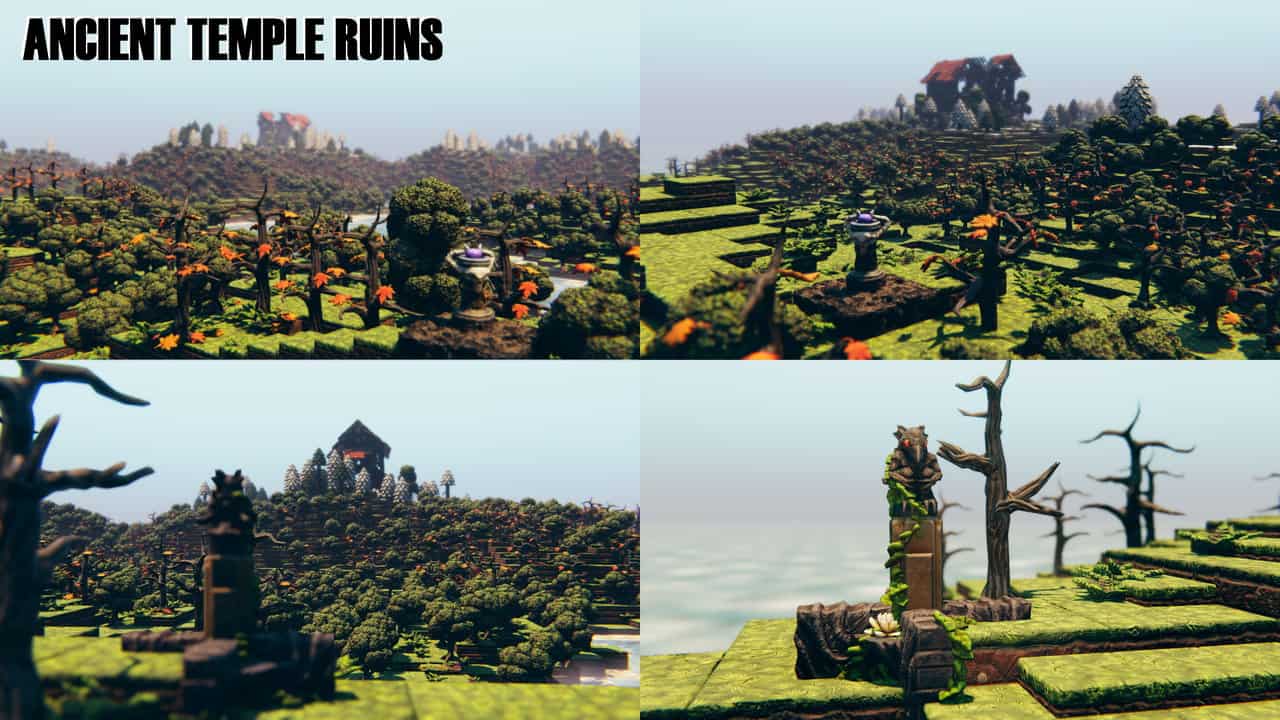 Battlemap - Ancient Temple Ruins - Tales Tavern