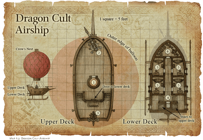 Dragon Cult Airship - Tales Tavern