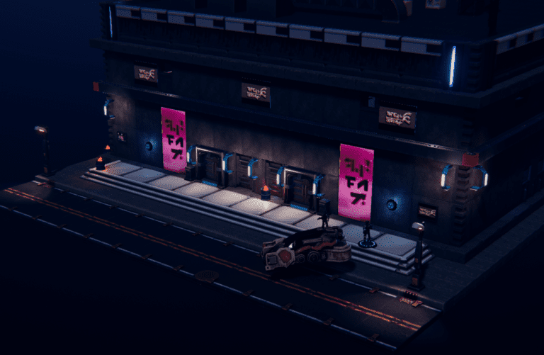 Rendition of Symphony Hall - Cyberpunk - Tales of the RED - Tales Tavern