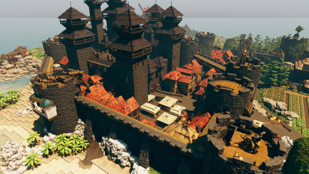 [HD] Fortress on Shore [320k+ Assets / 500+ hours / Largest custom ...