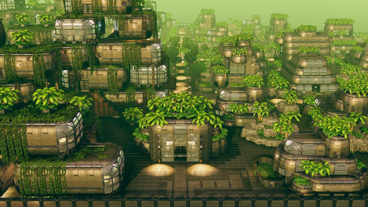 Sci-Fi City, New Saurre Upper Terrarium - Tales Tavern