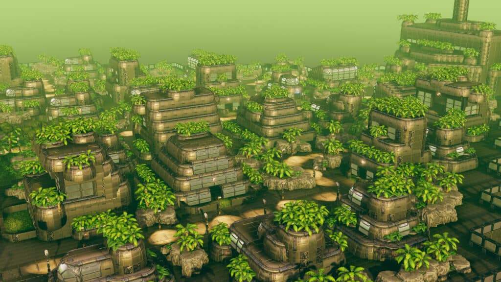 Sci-Fi City, New Saurre Upper Terrarium - Tales Tavern
