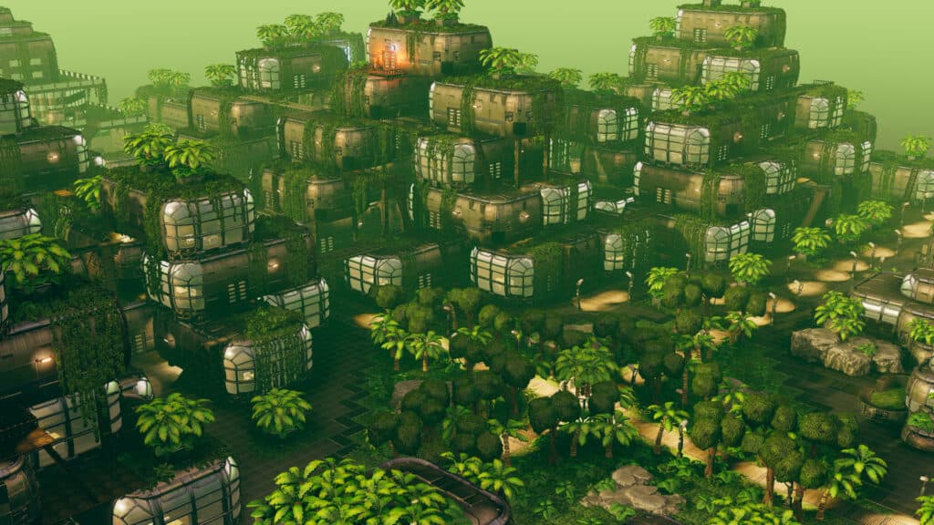 Sci-Fi City, New Saurre Upper Terrarium - Tales Tavern