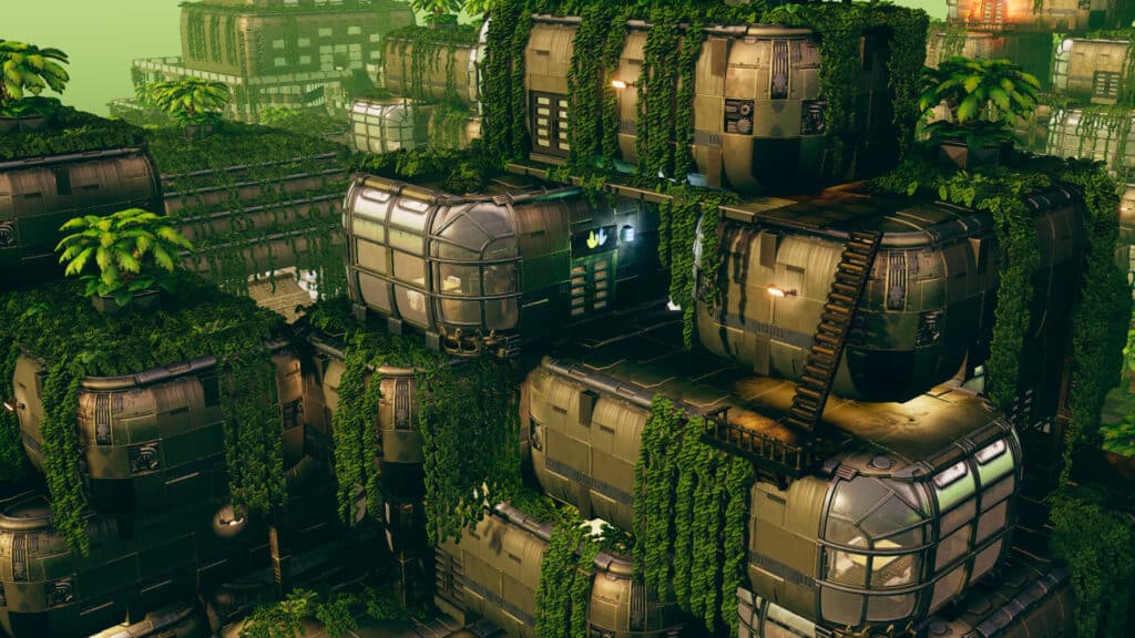 Sci-Fi City, New Saurre Upper Terrarium - Tales Tavern
