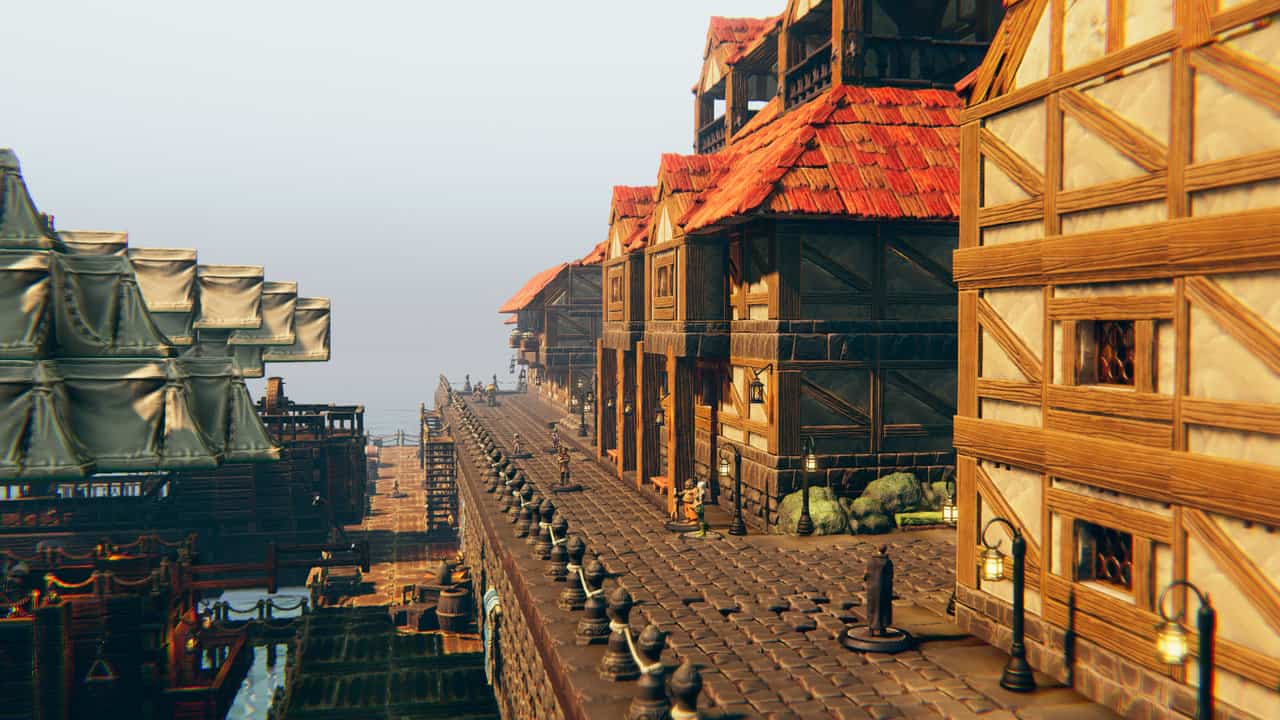 Port town with guild house, fully laid out sewers, and dock. - Tales Tavern